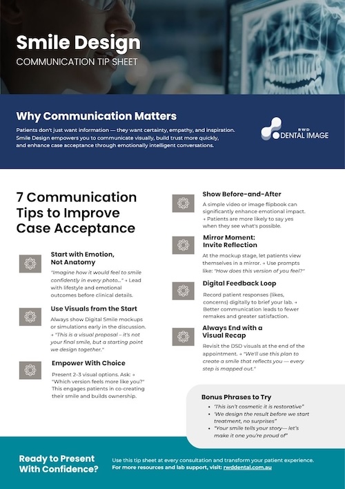 DSD Tip Sheet Download - RWD Dental